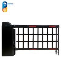 China Grey Yellow Fence Arm AC220V Parking Barrier Gate Cold Rolled Steel for sale