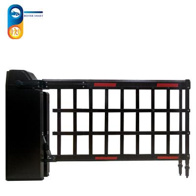 China Grey Yellow Fence Arm AC220V Parking Barrier Gate Cold Rolled Steel for sale