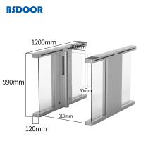 China Security 700mm Wide Passage Speed Gate Turnstile Polish Finish for sale