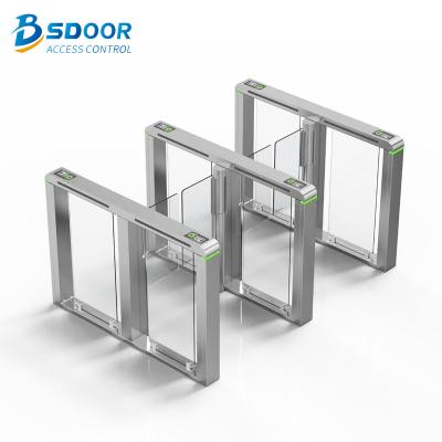 China Security Automatic Full Height RoHs Glass Turnstile Gate for sale