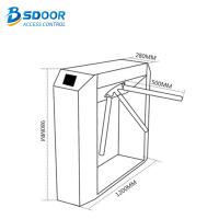 China OEM ODM Bi Directional Rotating Vertical Tripod Turnstile Indoor Outdoor for sale