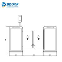 China Railway Retractable Security Speed 40W Pedestrian Barrier Gate for sale