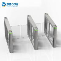 China Optical Passage Width 500mm Glass Swing Gate Supermarket Entrance for sale