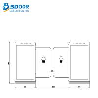 China Infrared Flashing Light Pedestrian Turnstile Gate Sliding Arm Entrance for sale
