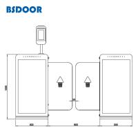 China Fast Swing Lane Luggage RS232 Automatic Systems Turnstiles Half Height Glass for sale