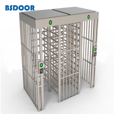 China 600mm Width Rotating Full Height Turnstile Gate Double Lane for sale