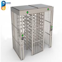 China Pedestrian Entry Exit RS485 Full Height Security Turnstile for sale