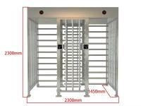 China Security Anti Tailing Full Height Turnstile Gate 304 Stainless Steel for sale