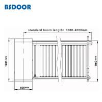 China Aluminum Alloy Arm 418MHz Vehicle Barrier Gate Manual Release Smart Security for sale