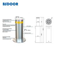 China Thick 8mm Electric Rising Bollards for sale