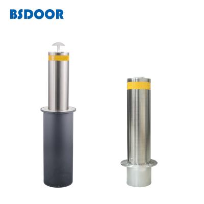 China Stainless Steel IP68 Electric Rising Bollards Hydraulic Folding Parking Bollards for sale