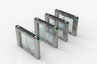 China Swing Gate 10mm Glass Turnstile Security Systems Manual Stainless Steel for sale