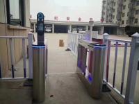China Half Height 1s Opening Swing Barrier Turnstile RFID card Access Controller for sale