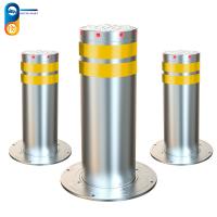 China Industrial Roadway Traffic 800mm Electric Rising Bollards 8K Mirror Surface for sale