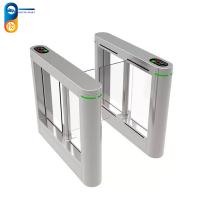 China Biometric ESD system LED AC 100V Swing Barrier Turnstile Stainless Steel for sale
