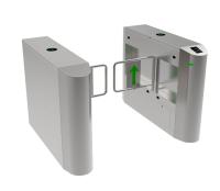 China Bi Direction Lobby Speed Train Station Turnstile 304 Stainless Steel for sale