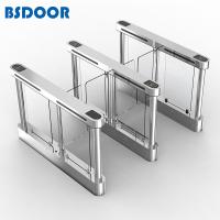 China Waterproof Swing Barrier Gate Electric Turnstiles Channel With Card Reader for sale