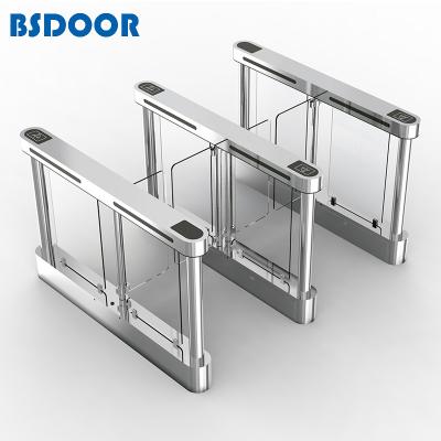 China Waterproof Swing Barrier Gate Electric Turnstiles Channel With Card Reader for sale