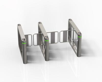 China Smart Full Automatic Swing Barrier Turnstile With DC Brush 24V Motor for sale