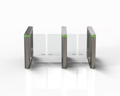 China 0.1s 60mhz Glass Swing Barrier Gate For Office Building Gym for sale