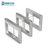 China Slim Width IP54 Swing Barrier Turnstile Speed Gate Face Recognition for sale