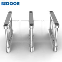 China Retractable Swing Barrier Speed Gate Turnstile Flow LED Light Indicator for sale