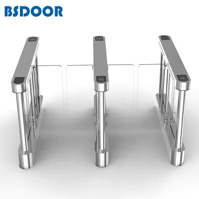 China Retractable Swing Barrier Speed Gate Turnstile Flow LED Light Indicator for sale