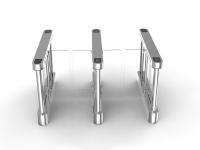 China Retractable Swing Barrier Speed Gate Turnstile Flow LED Light Indicator for sale