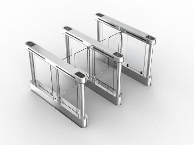 China Automatic SUS 304 SS RFID Swing Turnstile Speed Barrier Gate for sale