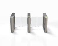 China Optical Tempered Glass Speed Gate Turnstile Swing Barrier With Multi Passage Way for sale