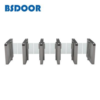 China 304 Stainless Steel Fastlane Speed Gate Turnstile Optical Swing Barrier for sale