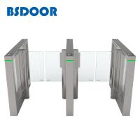 China Hotel Libraries Half Height Speed Gate Turnstile With Servo Motor for sale