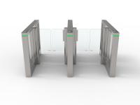 China Hotel Libraries Half Height Speed Gate Turnstile With Servo Motor for sale