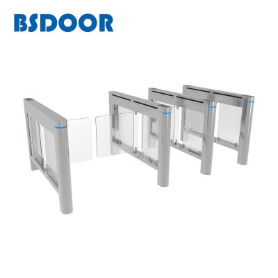 China Fast Speed Gate Turnstile Barrier Swing Glass Access Control Entrance for sale