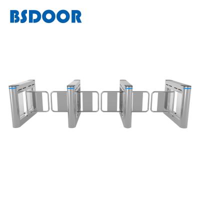 China Office Building Gym Pedestrian Swing Speed Gate Turnstile With Brushless Motor for sale