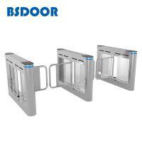 China Finger Print Swing Arm Turnstile Time Attendance Entrance Access Control System Ic/Id Card Reader for sale