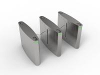 China 304 SS Flap Barrier Turnstile Gate For Entrance Exit 30 Persons / Min for sale