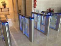 China Intelligent Speed Gate Turnstile With Temperature Rfid System Access Control Enrance for sale