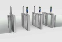 China Bidirectional Automatic Security Steel Swing Barrier Turnstile for sale