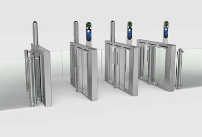 China Bidirectional Automatic Security Steel Swing Barrier Turnstile for sale
