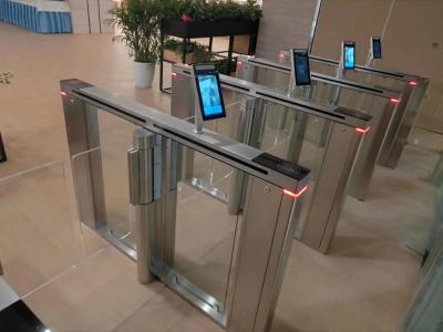 China Electrical Pedestrian Swing Gate Barrier Walkways Turnstile Gate Access for sale