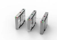 China Anti Jump Tempered Glass Speed Gate Turnstile Swing Barrier Gate for sale