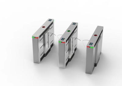 China Anti Jump Tempered Glass Speed Gate Turnstile Swing Barrier Gate for sale
