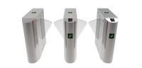 China 980mm Waist Height RS232 Retractable Flap Barrier Turnstile for sale
