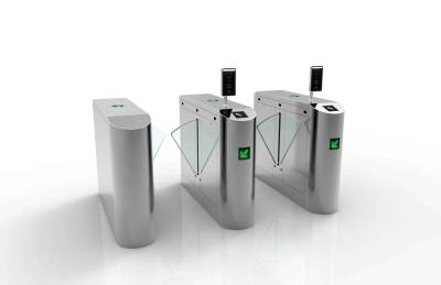 China Bidirection Flap Barrier Gate Infrared Sensor Pedestrian Crossing for sale