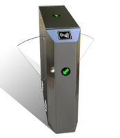 China Soft Wing DC Motor Optical Flap Barrier Turnstile 5000000 Times for sale