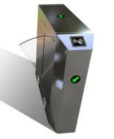China Arms Synchronization Flap Barrier Turnstile With Organic Glass Wing for sale