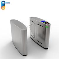 China HF Pedestrian Passage Retractable Flap Gate Barrier Crowd Control Turnstiles for sale