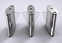 China BLDC Motor Retractable Flap Turnstile 0.5S Opening Closing Time for sale
