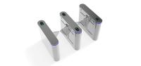 China SUS 304 Acrylic Wing Flap Barrier Turnstile Gate Anti Breakthrough for sale